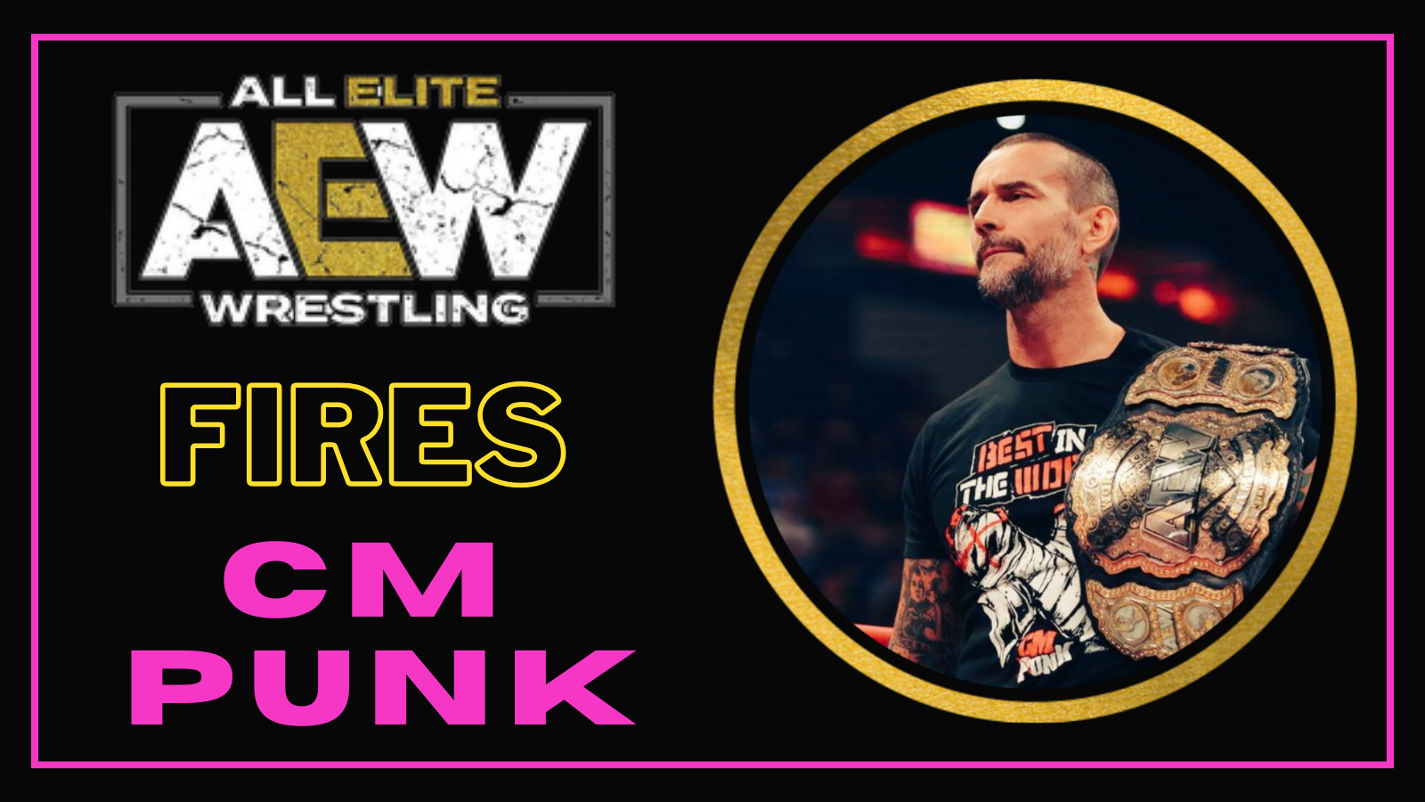 AEW Fires CM Punk with Cause – RingsideLogic.com